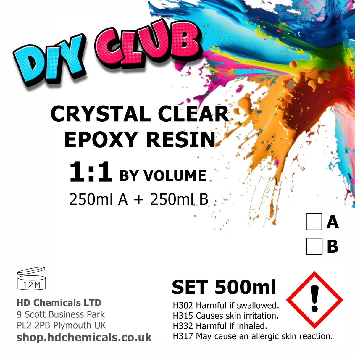 Crystal Clear Epoxy Resin 1:1 Ratio – buy in UK online shop –HD ...
