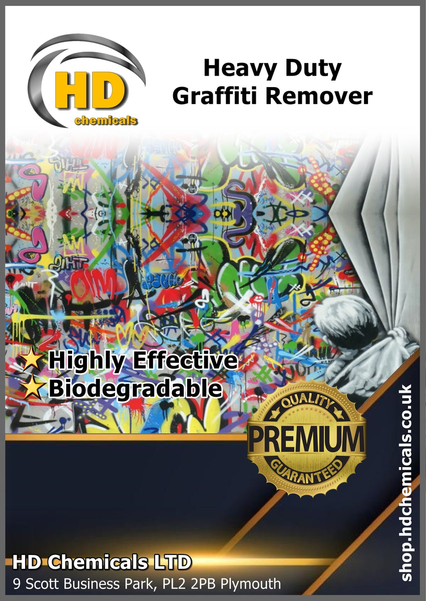 Heavy Duty Graffiti Remover – buy in UK online shop –HD Chemicals LTD