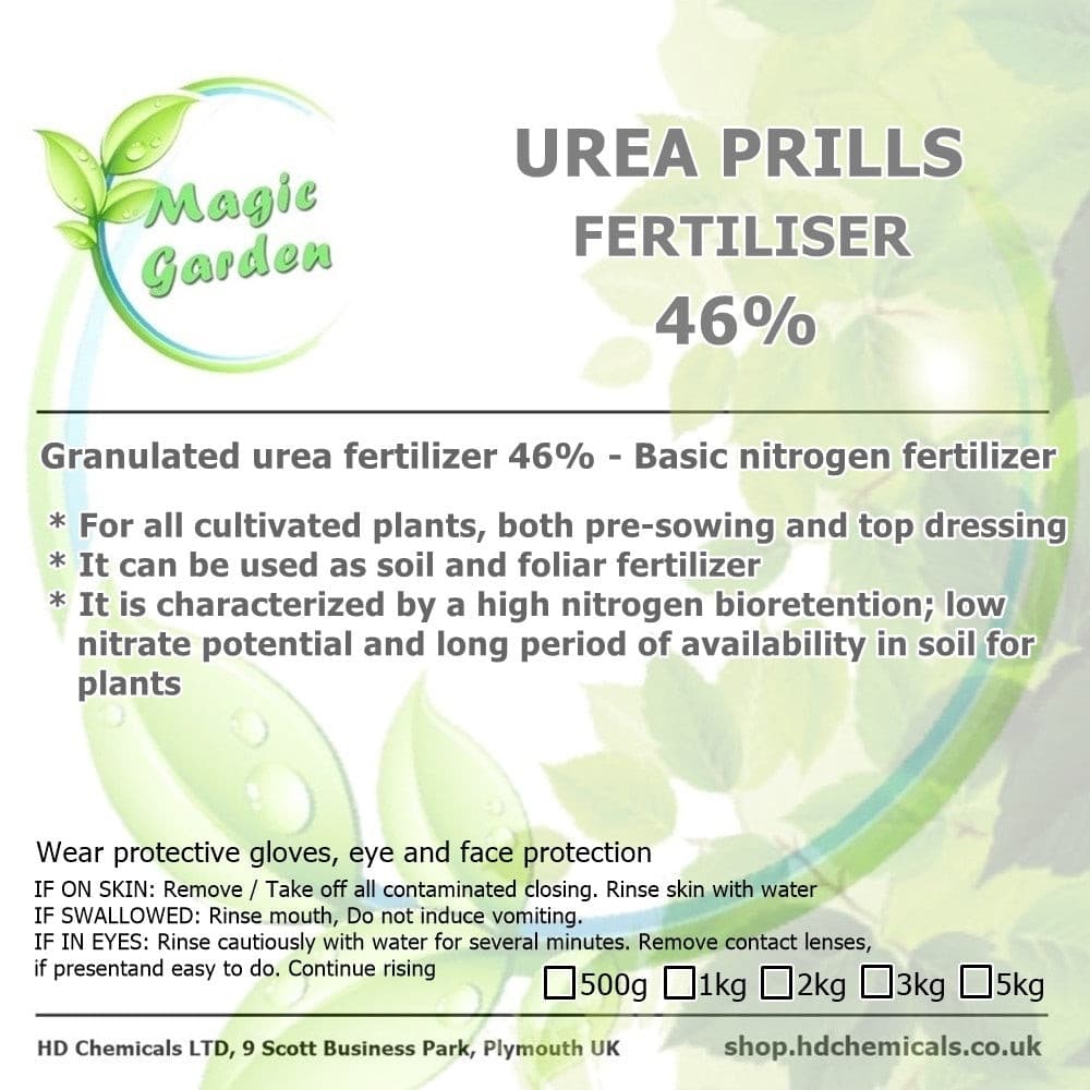 Urea Prills Fertiliser 46% – buy in UK online shop –HD Chemicals LTD